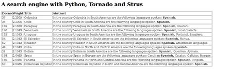 building a search engine with python tornado and strus codeproject