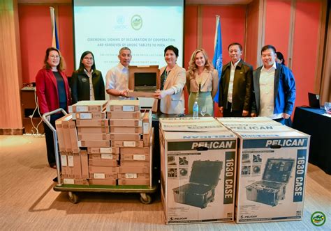 Pdea Unodc Sign Declaration Of Cooperation Turns Over Donated 35 Tablet Computers News Press