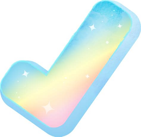 Watercolor Tick Shape Illustration 44268151 Png