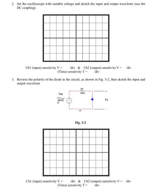 solved experiment 3 the diode clipper and clamper