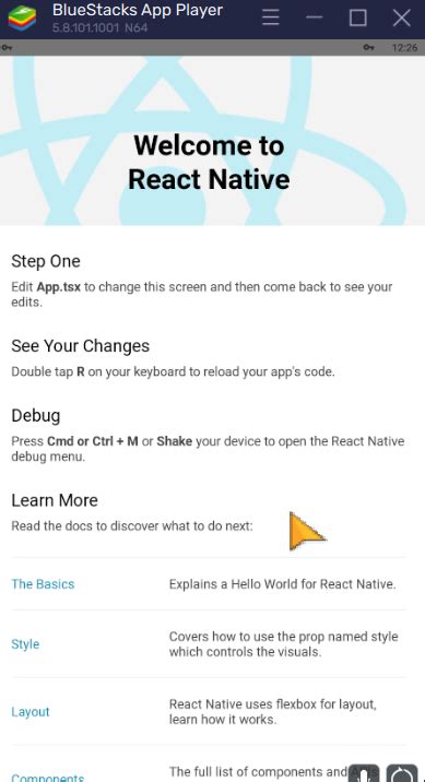 React Native 블루스택 에뮬레이터를 연결해서 디버깅하기