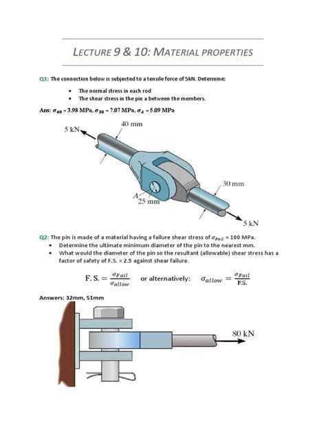 Stress Strain Examples Pdf Pdf Strength Of Materials Screw