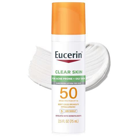 Eucerin Sun Clear Skin Spf 50 Face Sunscreen Lotion