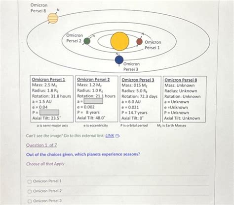 Solved Omicron Persei 8 Omicron Persel 1 Mass 25 Me