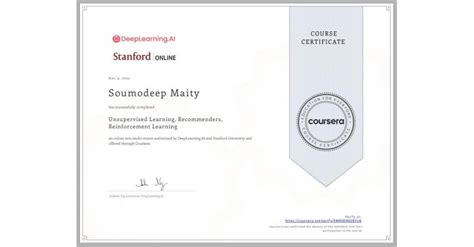 soumodeep maity on linkedin completion certificate for unsupervised learning recommenders…