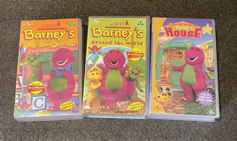 Barney Vhs Video Bundle X3 Barneys House Around The World Lets Play