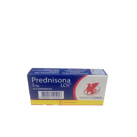 Prednisona 5 Mg X 20 Comprimidos Receta Medica
