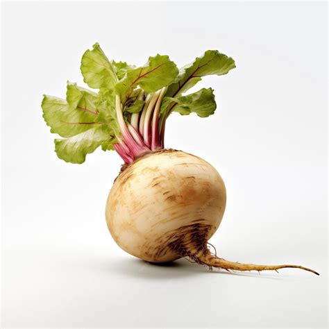 Premium Photo Fresh Turnip Root On Clean White Background Isolated