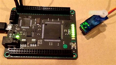 mojo v3 fpga dev board drives a servo motor youtube