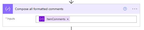 how to export list items with comments into excel csv file using power