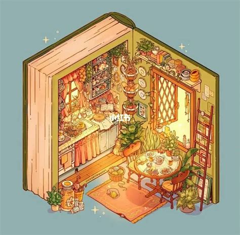 每日一位插画师 ｜可爱的房子温馨治愈 Ins的插画师 Evergreenqueen 她擅长于画小房子 每一张画都有治愈 很细节的感觉 插画 插画分享 画画 治愈 潮流艺术薯 花瓣网