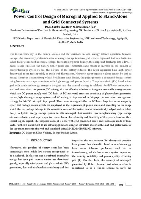 Pdf Power Control Design Of Microgrid Applied To Stand Alone And Grid Connected Systems