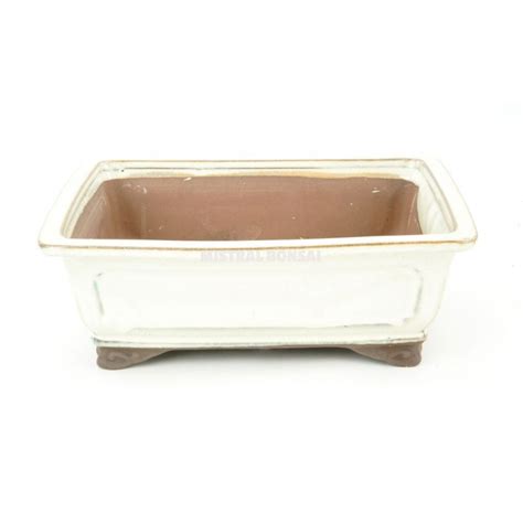 Rectangular Bonsai Pot 26 Cm Cream Mistral Bonsai