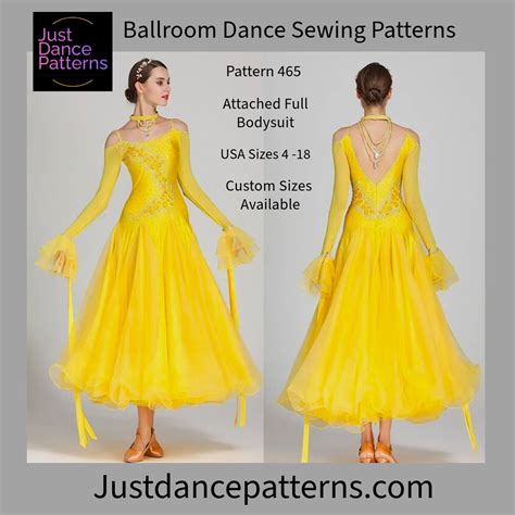 Ballroom Dance Dress Sewing Pattern Standard Ballroom Dance Dress