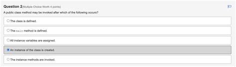 Solved Question 2multiple Choice Worth 4 Points A Public
