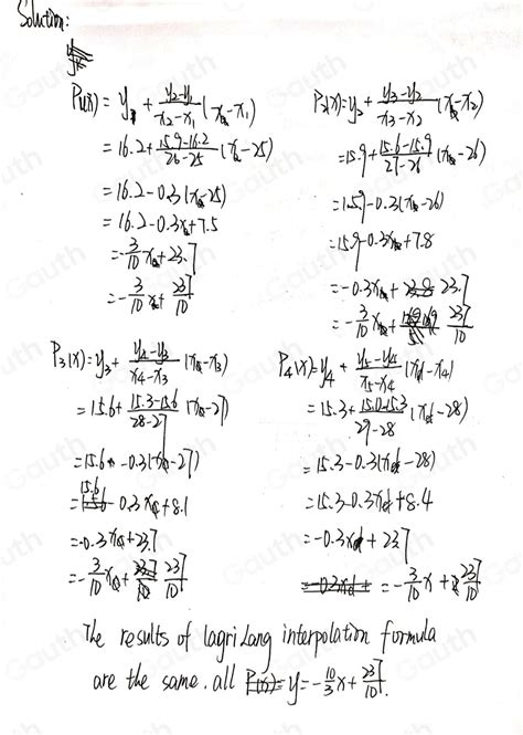 Solved Derive The Lagranges Interpolation Formula For The Degree Of 3