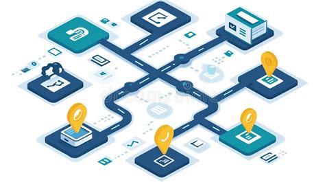 Workflow Process Visualization Showcasing Interconnected Steps And Data