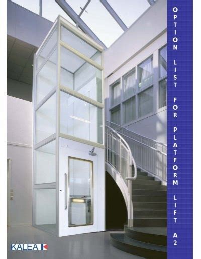 Option List For Platform Lift A2