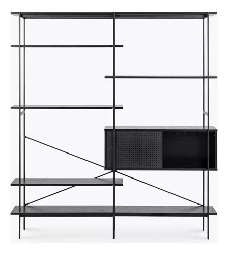 Librero Angus Negro Form Cuotas Sin Interés