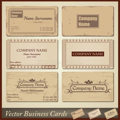 Vintage Style Business Cards Ideas At Ralph Livingston Blog