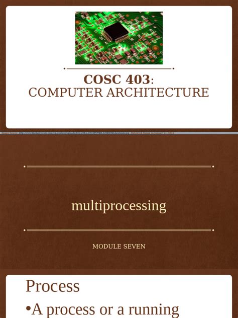 Module 07 Multiprocessing Pdf Process Computing Central
