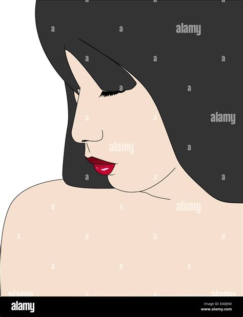 Vector Profile Of Beautiful Girl Stock Vector Image And Art Alamy