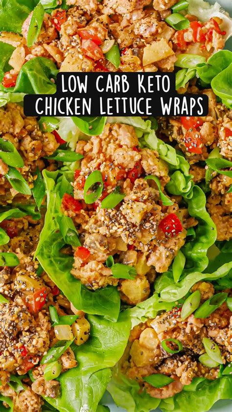 Low Carb Keto Chicken Lettuce Wraps Recipe