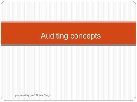Auditing Concepts Pptx