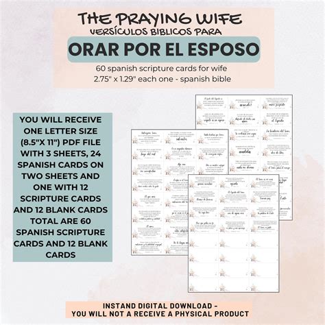 60 Spanish Bible Verses To Pray Over Your Husband Spanish Scripture