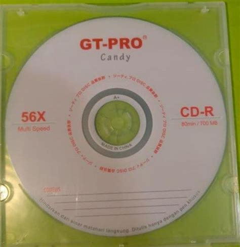 Cd Blank Cd R Dengan Tempat Plastik Keras