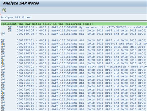 Dmcnoteanalyzer Analyze Sap Notes