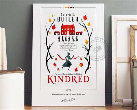 Kindred Book Cover Poster Octavia E Butler Kindred Poster Kindred