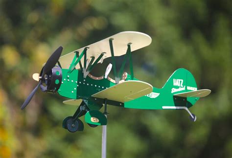 Hatz Biplane Airplane Weathervane Windmill Whirligig Etsy