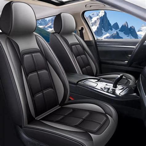 Wrwolf Seat Covers For Nissan Sentra 2008 2024 Waterproof Leather Car