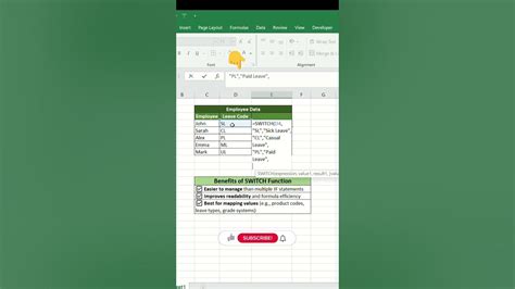 Excel Switch Function Explained 🚀 Say Goodbye To Nested Ifs Excel