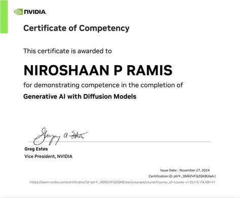 Generativeai Diffusionmodels Aiinnovation Nvidia Niroshaan P Ramis