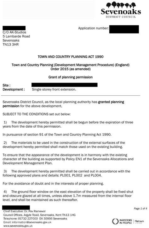 Sevenoaks Council Planning Application Forms