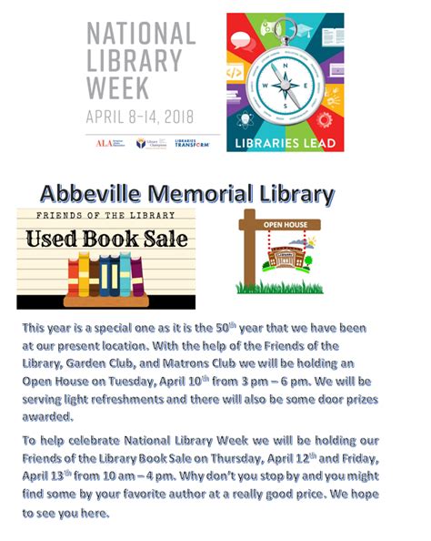 Webpage2 Abbeville Memorial Library