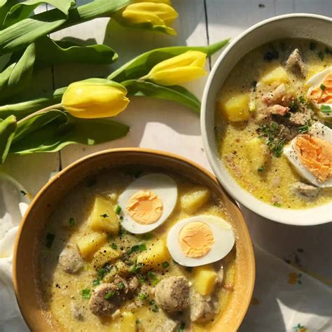 Zupa Chrzanowa Z Ziemniakami I Białą Kiełbasą Bashu