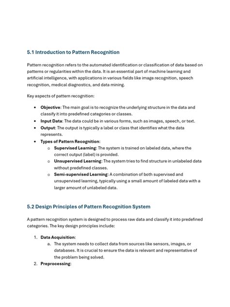 unit 5 pattern recognition pdf principal component analysis