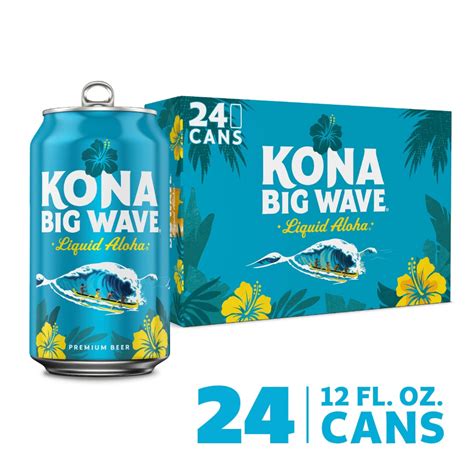 Kona Big Wave Liquid Aloha Premium Beer 24 Cans 12 Fl Oz Kroger