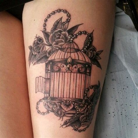 Victorian Bird Cage Tattoo