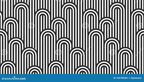Seamless Pattern With Twisted Lines Vector Linear Tiling Background Stripy Weaving Optical