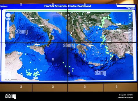 The Frontex Situation Center At The Headquarters In Warsaw Coordinates
