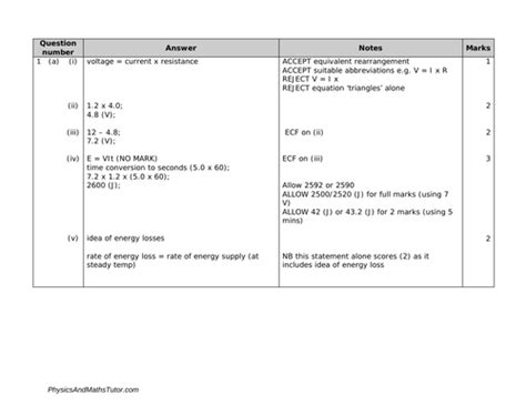 Igcse Edexcel Physics Electricity Complete Revision Summary Teaching
