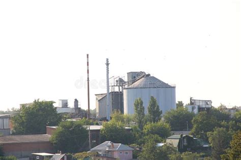 Small Factory On The Background Of Cityscape Stock Image Image Of Plant Environment 290594593