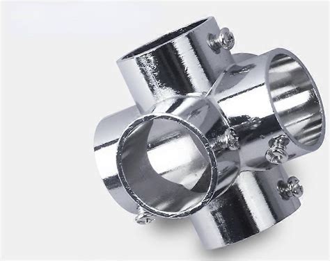 Round Pipe Connector Zinc Alloy Tee Right Angle Four Way T Pass Elbow