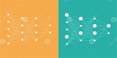 Neural Network Deep Learning Process Stock Vector Illustration Of