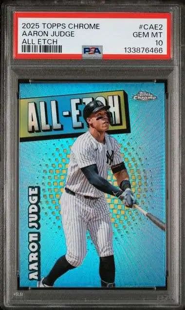 Mlb 2025 Topps Chrome Baseball Single Card All Etch Aaron Judge Cae 2