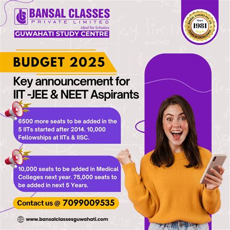 Bansal Classes Guwahati Key Announcement For Iit Jee And Neet Aspirants
